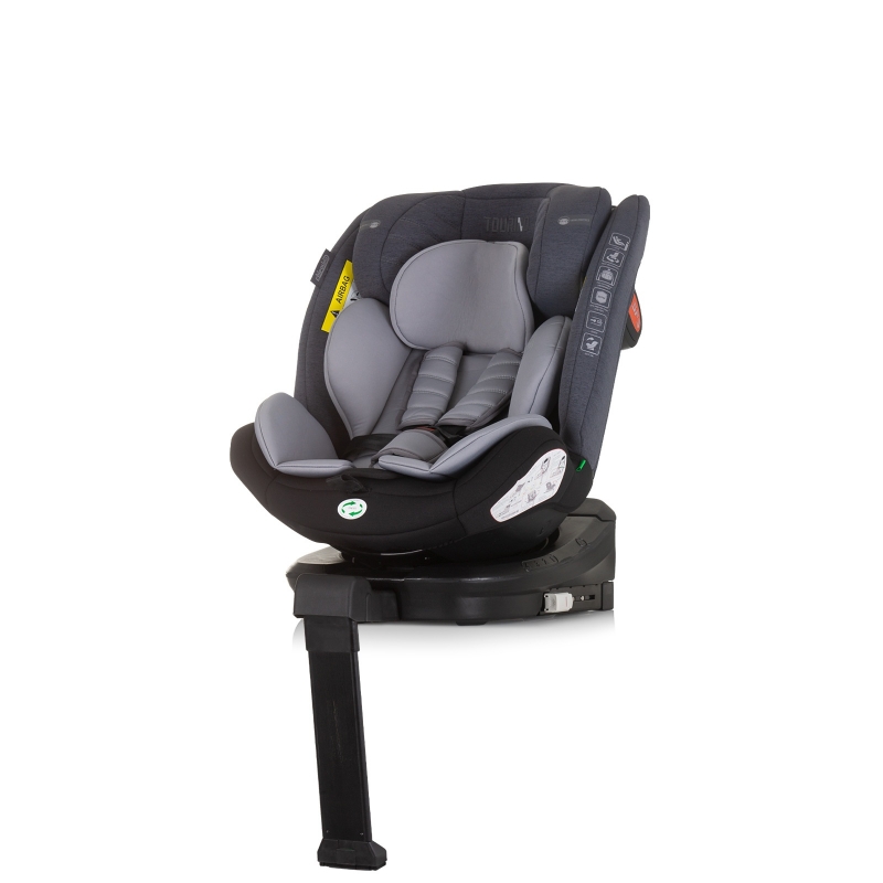 Chipolino Tourino Isofix i-Size auto sedište 40-150cm Grey Mix