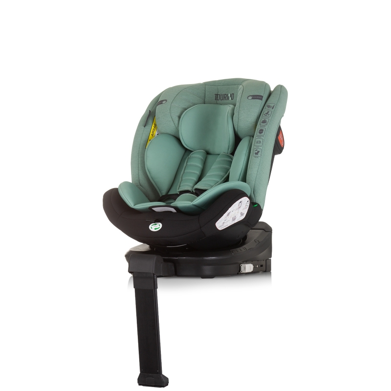 Chipolino Tourino Isofix i-Size auto sedište 40-150cm Pastel Green