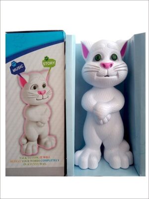 Brbljivi mačak Talking Tom – beli