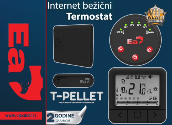 EA TERMOSTAT SOBNI WI-FI (kombinovani) T-PELET SA SOBNIM TERMOSTATOM