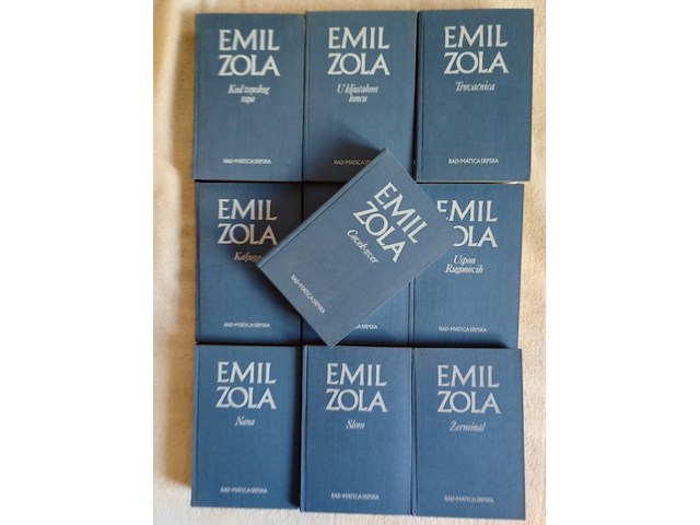 Emil Zola Odabrana dela, 1-10 komplet