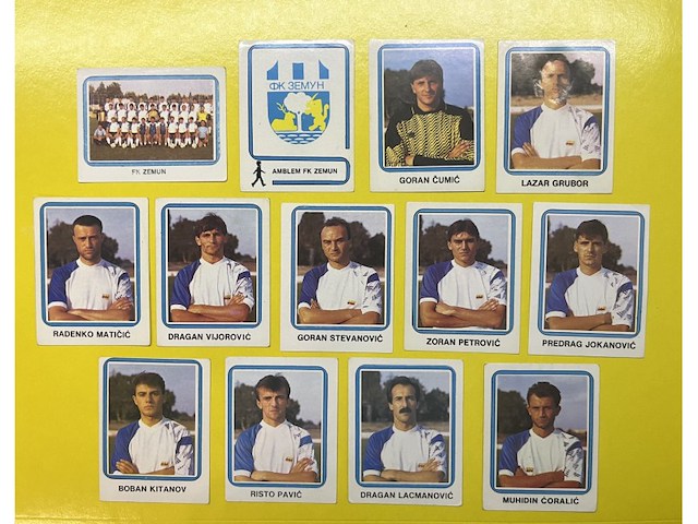 FUDBAL 90/91 - FK ZEMUN (13 sličica)