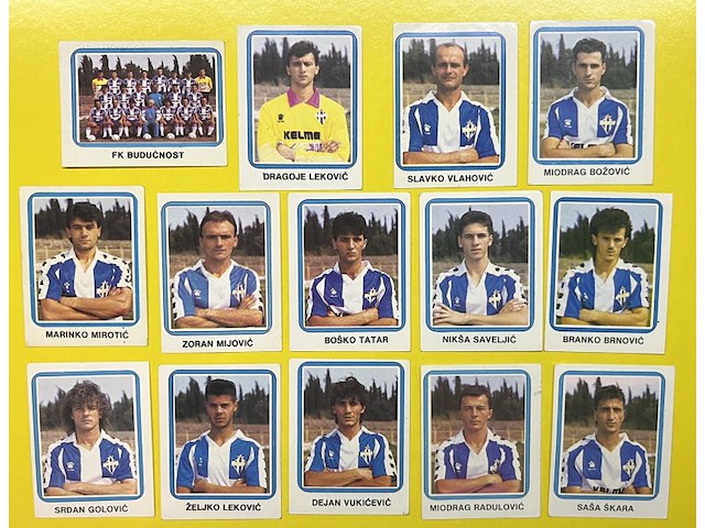 FUDBAL 90/91 - FK BUDUĆNOST PODGORICA (14 sličica)