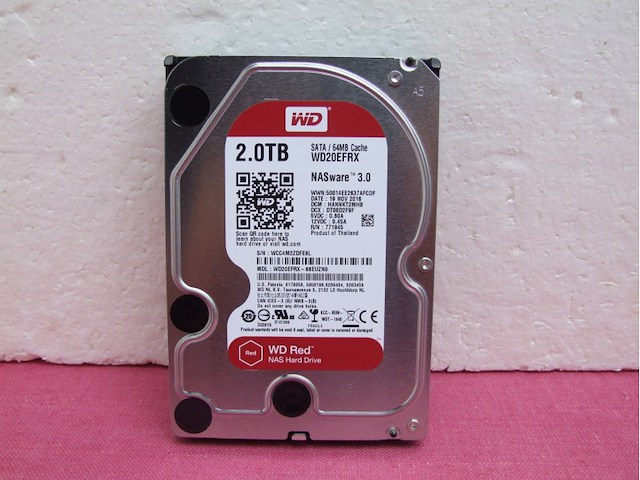 Western Digital Red 2TB NASware SATA3 hard disk+GARANCI