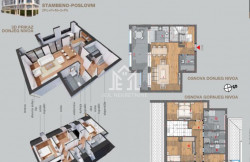 Dupleks LUX, 123.24m2, 4.0 stan - dva nivoa - terasa 43m2 gratis