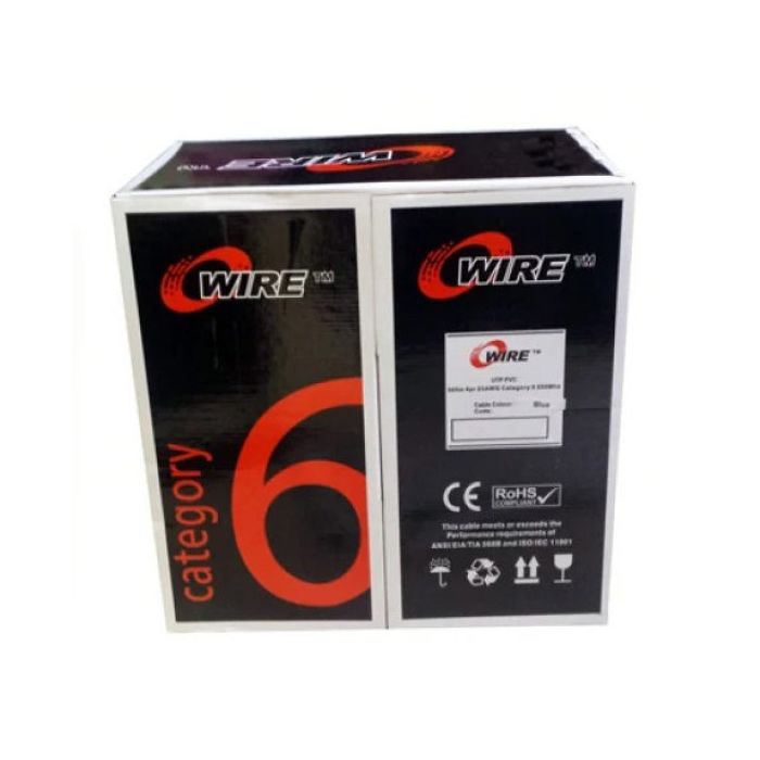 LAN FTP kabl OWIRE Cat6 Solid/CCA/0,56mm/Plavi/305m