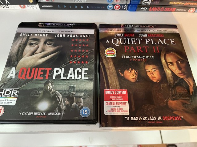 A Quiet Place 1-2 UHD blu ray