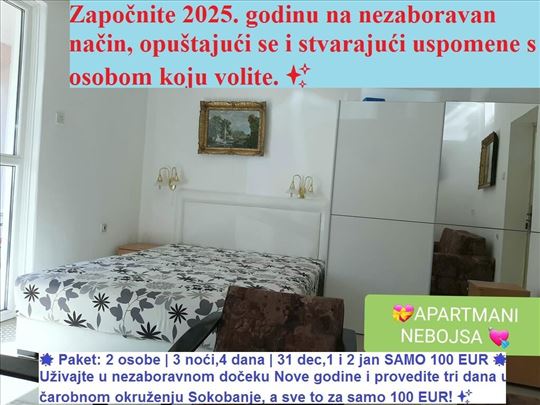 Intima apartman Sokobanja doček nove godine 100e