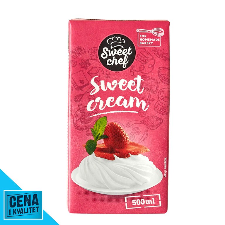 Šlag krem biljni 500ml sweet chef