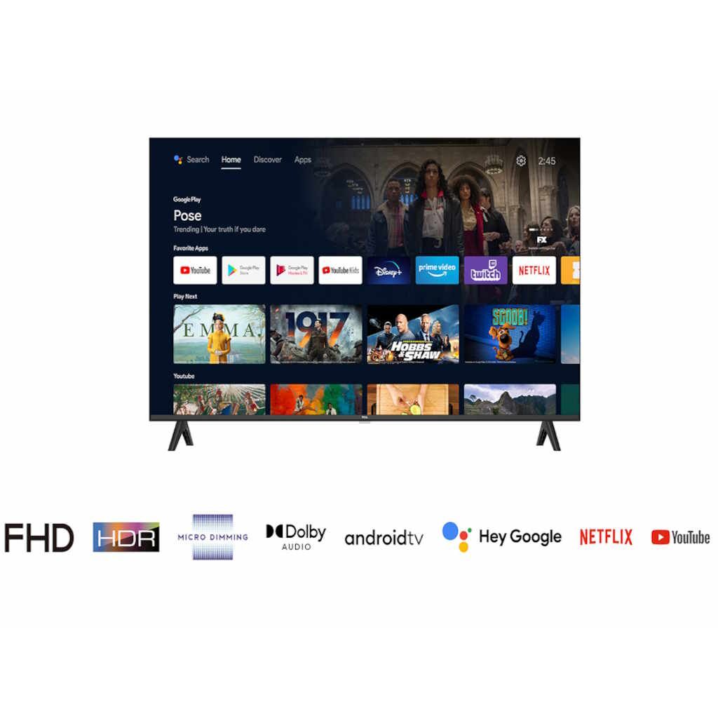 Televizor TCL 43S5400A/DLED/43"/Full HD/60Hz/Android TV/crna