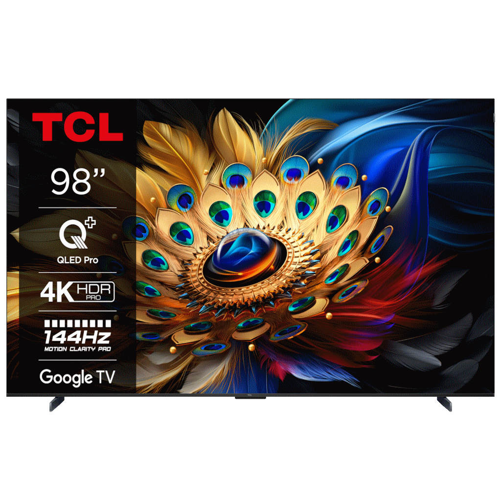 Televizor TCL 98C655/QLED/98"/4K UHD/144Hz/Google TV/crna