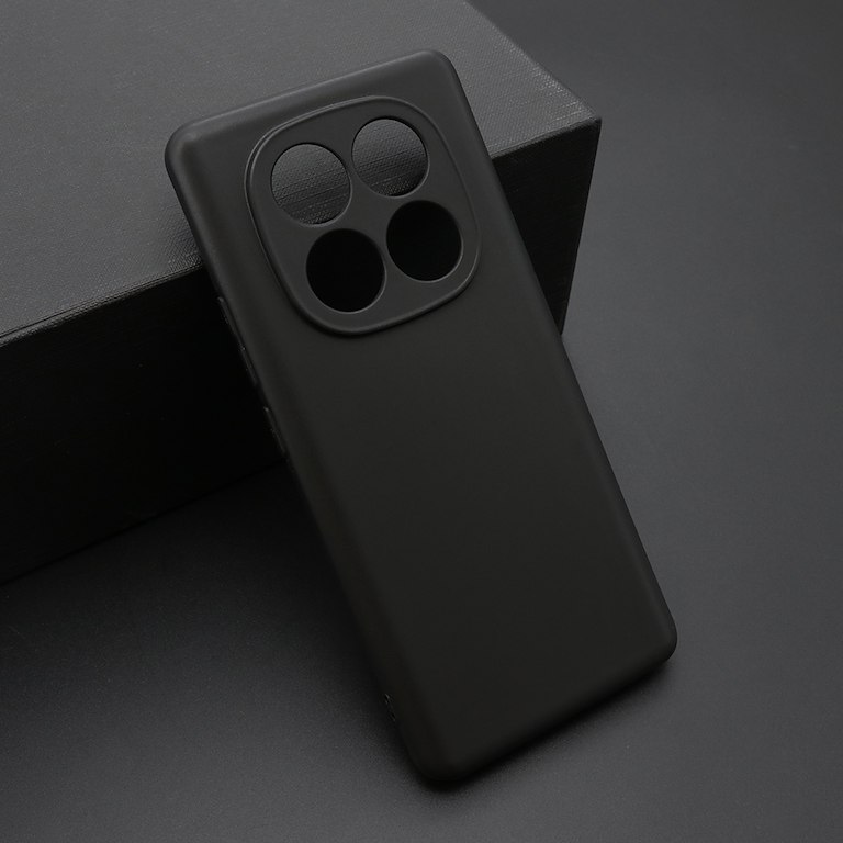 Zastitna ultra tanka (skin) maska / futrola KOLOR - Xiaomi Redmi Note 14 Pro 5G crna (MS)