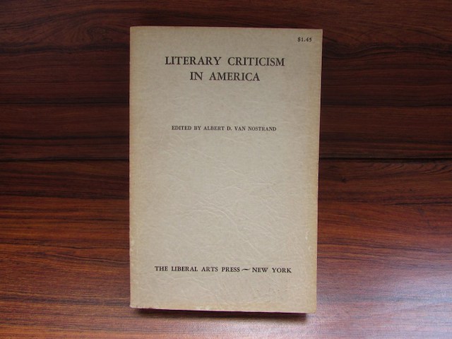 Literary criticism in America (1957.)