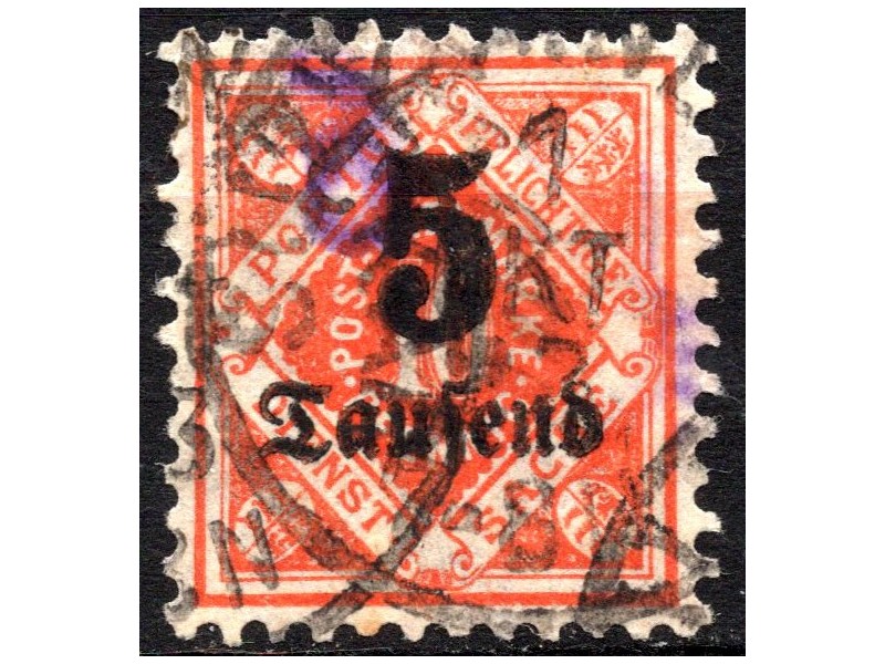 Nemačka 1923. Wurttemberg Mi: 173
