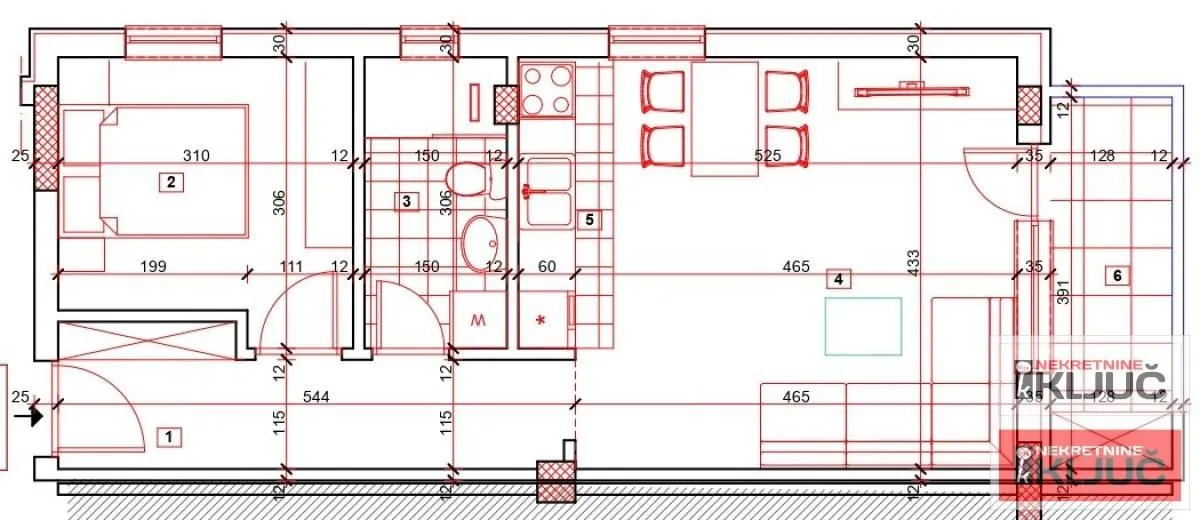 Prodaja, dvosoban stan, 46m2, Petrovaradin, Novi Sad