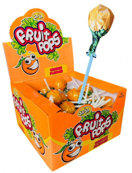 Fruit pops lollipop orange 13g (50/1)