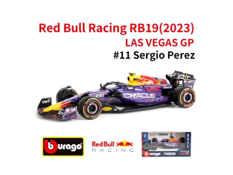 1:43 Burago F1 Red Bull Las Vegas GP 2023 Perez #11