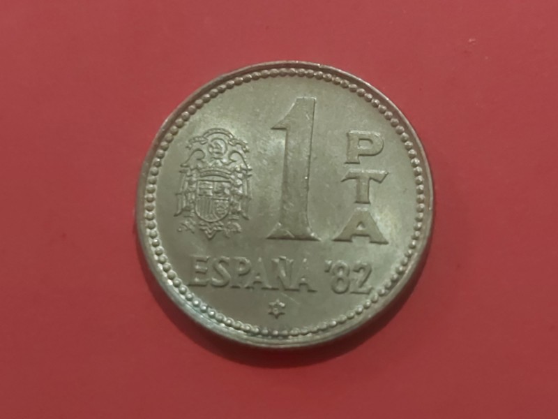 Španija - 1 peseta 1980 god - jubilarna