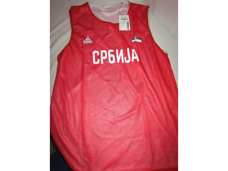 Srbija PEAK košarkaški nov dvostrani dres 4XL