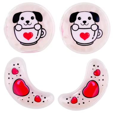 CALA Set gel jastučića za oči - Puppy Hearts