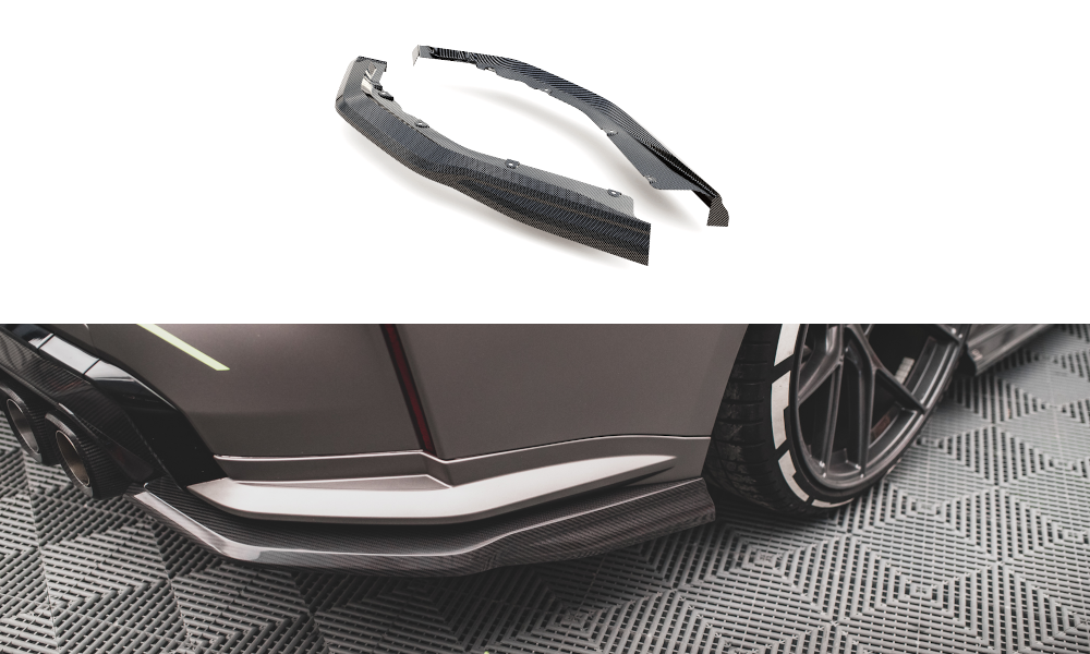Carbon Fiber Rear Side Splitters BMW M4 G82