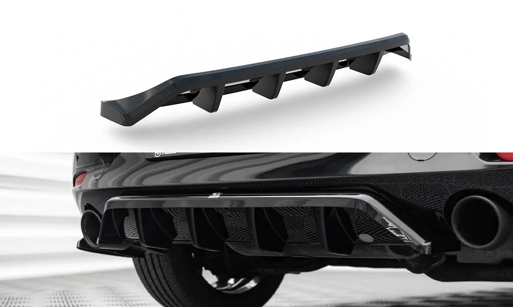 Central Rear Splitter (with vertical bars) Mazda 3 Mk4