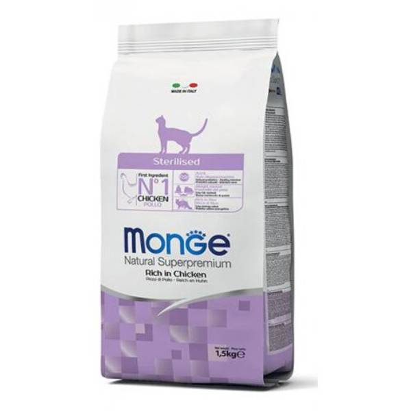 Monge Cat sterilisane, Piletina, 1.5kg