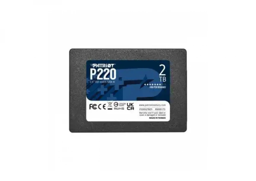 SSD 2.5 SATA3 2TB Patriot P220 550MBs/500MBs P220S2TB25