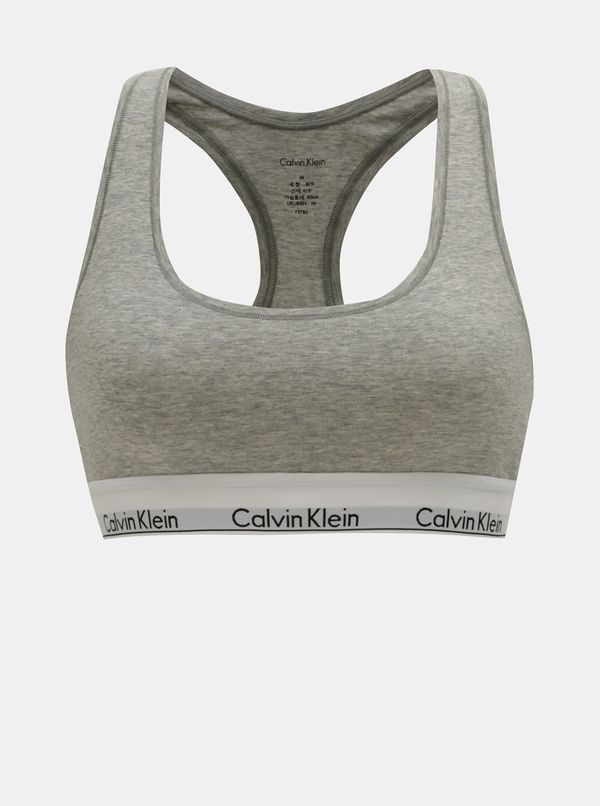 CALVIN KLEIN UNDERWEAR GREY BRA - WOMEN
