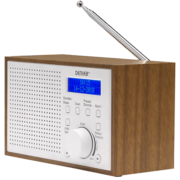 DENVER DAB-46 Radio, DAB, 2W, Braon