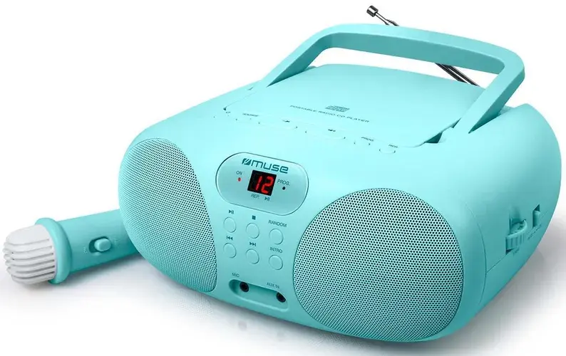 MUSE Radio CD pleјer sa karaoke funkciјom MD-203KB menta