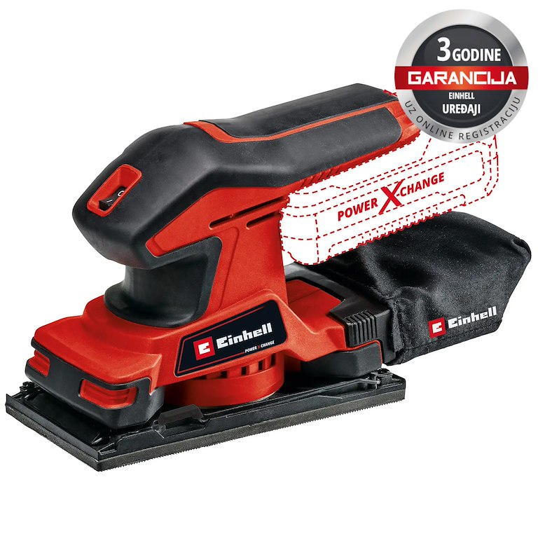 Einhell TC-OS 18/187 Li Solo Ravna čeona brusilica Crno, Crveno