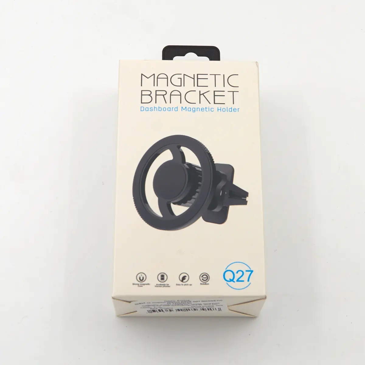 MAGSAFE Držač za mobilni telefon ANVE Q27 Magnetic za ventilaciju, Crni