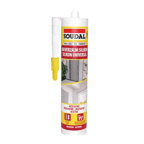 Soudal Univerzalni silikon, Transparentni, 280ml