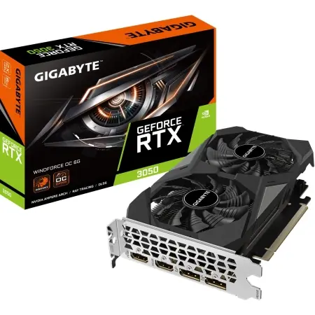 Gigabite nVidia Graphics GeForce Vindforce RTKS 3050 6GB OC, crna