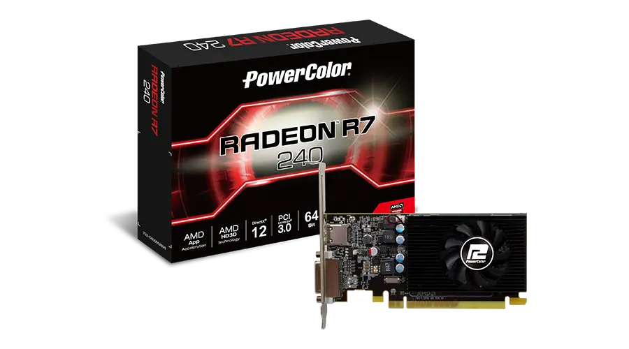 POWER COLOR Grafička kartica SVGA Radeon R7 240 2GB DDR5, 2GBD5-HLEV2