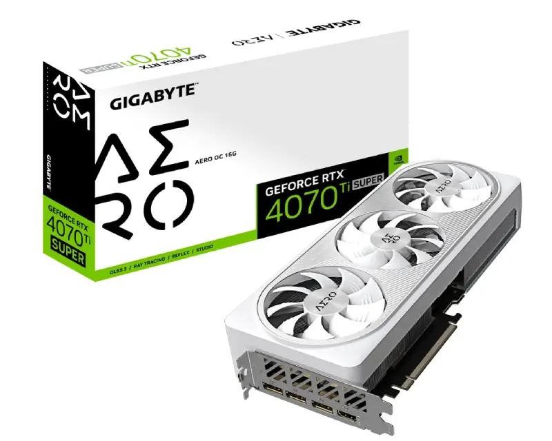 GIGABYTE nVidia GeForce RTX 4070 Ti SUPER 16GB 256bit GV-N407TSAERO OC-16GD grafička karta