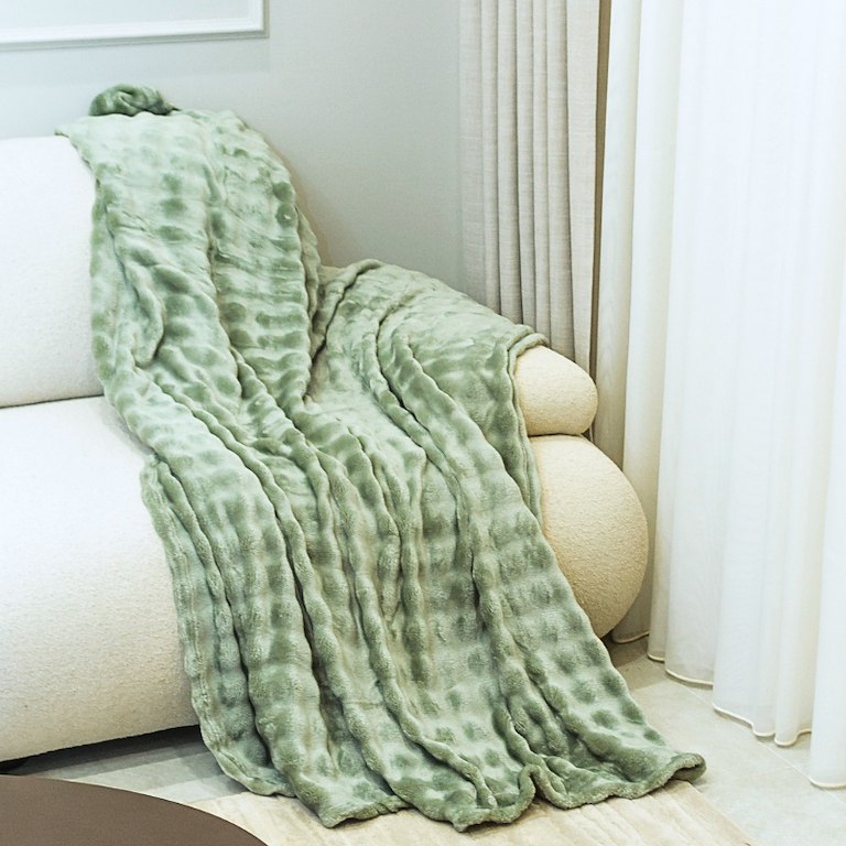 Ćebe SOFT WAVE 130x170 - Dark Green