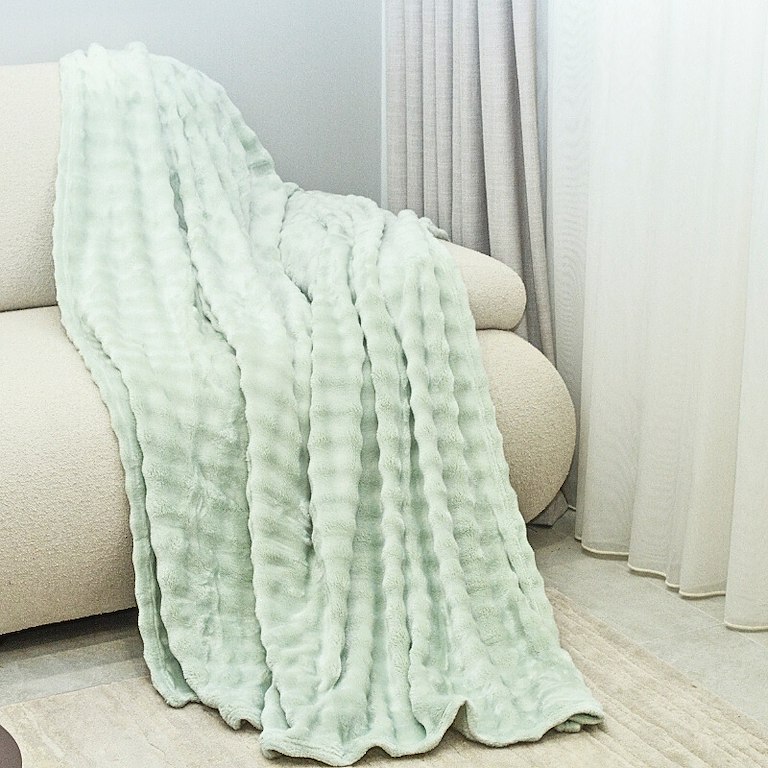 Ćebe SOFT WAVE 200x220 - Light Green