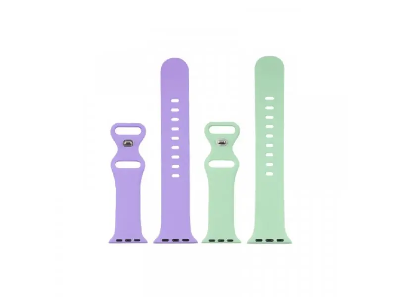 JUST IN CASE Set dve narukvice za Apple wATCH, 38-41mm, Zelena i lavanda