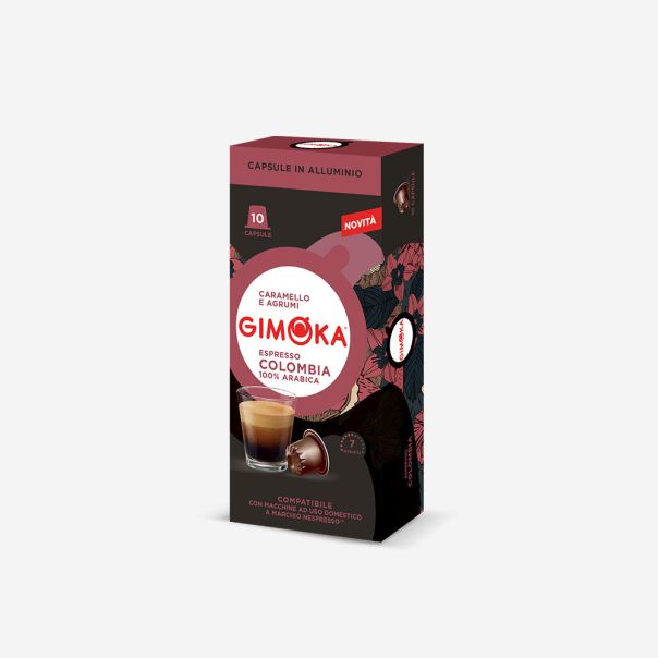 GIMOKA Kapsule za kafu NESPRESSO IN ALLUMINIO COLUMBIA 10 kom