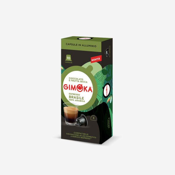 GIMOKA Kapsule za kafu Nespresso In Alluminio Brasile 10 kom