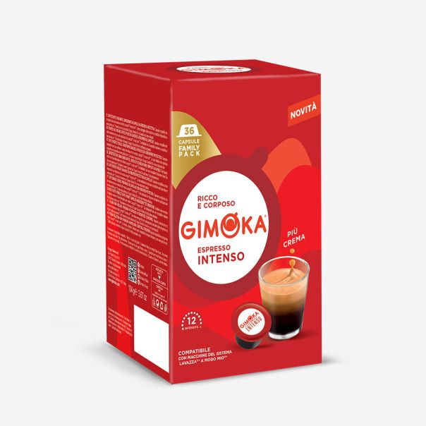 GIMOKA Kapsule za kafu INTENSO CAFFÈ, kompatibilnost LAVAZZA A MODO MIO® 36 kom