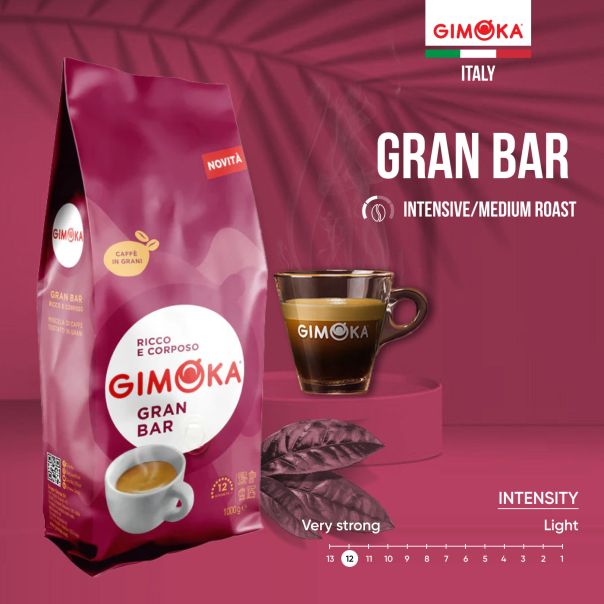 GIMOKA Pržena kafa u zrnu Gran Bar 1000G