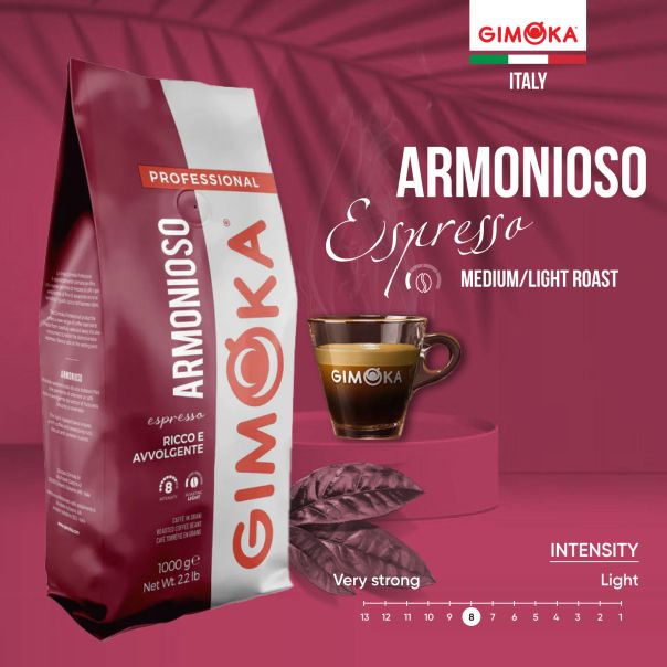 Gimoka Professional Armonioso Пржена кафа у зрну 1000G