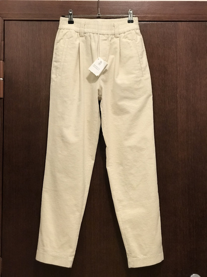Nove bele somotske Brunello Cucinelli pantalone M