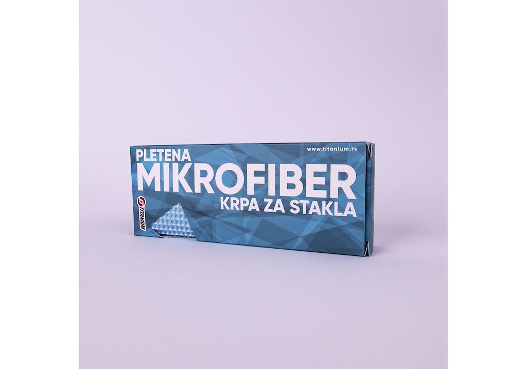 Titanium platnena mikrofiber krpa za staklo 1 kom. 8023-TIT