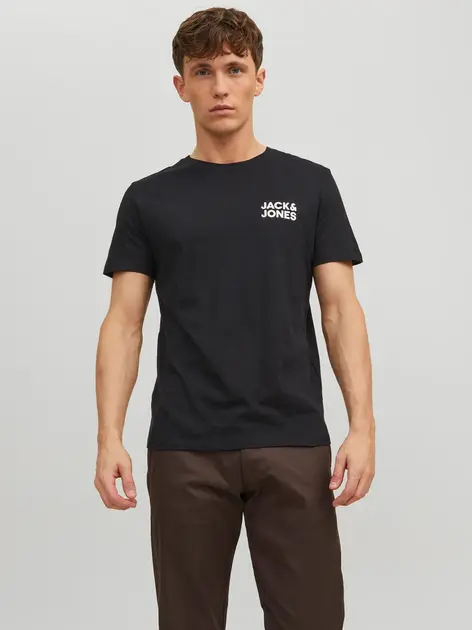 JACK & JONES Muška majica 12151955, Crna