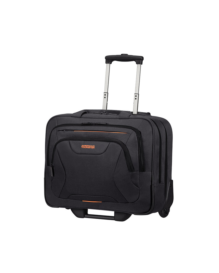 PUTNA TORBA AT WORK-ROLLING TOTE 15.6″ BLACK/ORANGE TROLLEY Samsonite