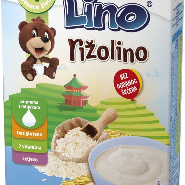 Lino bezmlečna instant kaša rižolino 150g